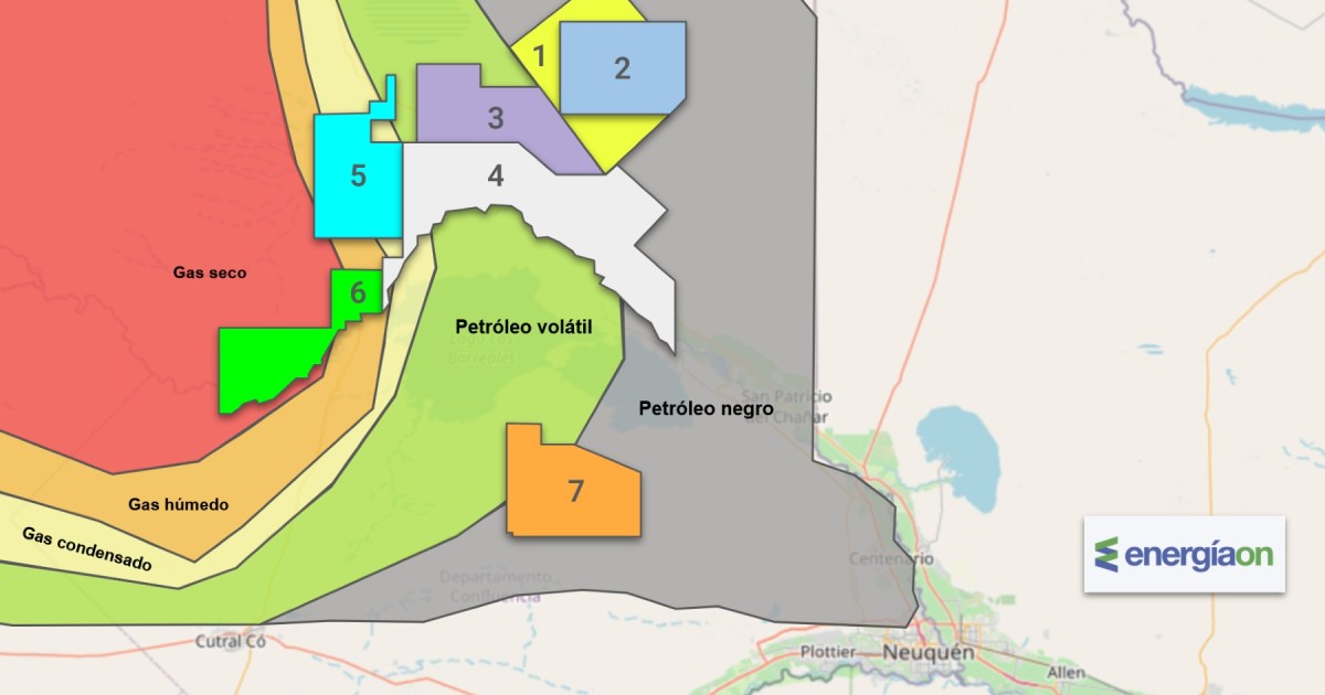 Mapa Vaca Muerta: el factor clave detrás de las áreas de mayor ...