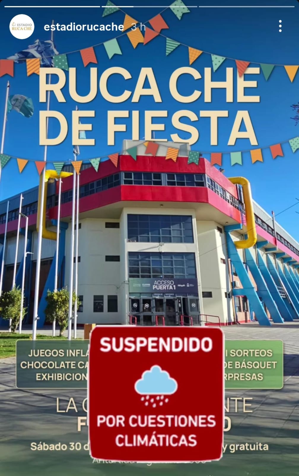 Suspendieron por las lluvias y tormentas un gran evento en Neuquén: se ...