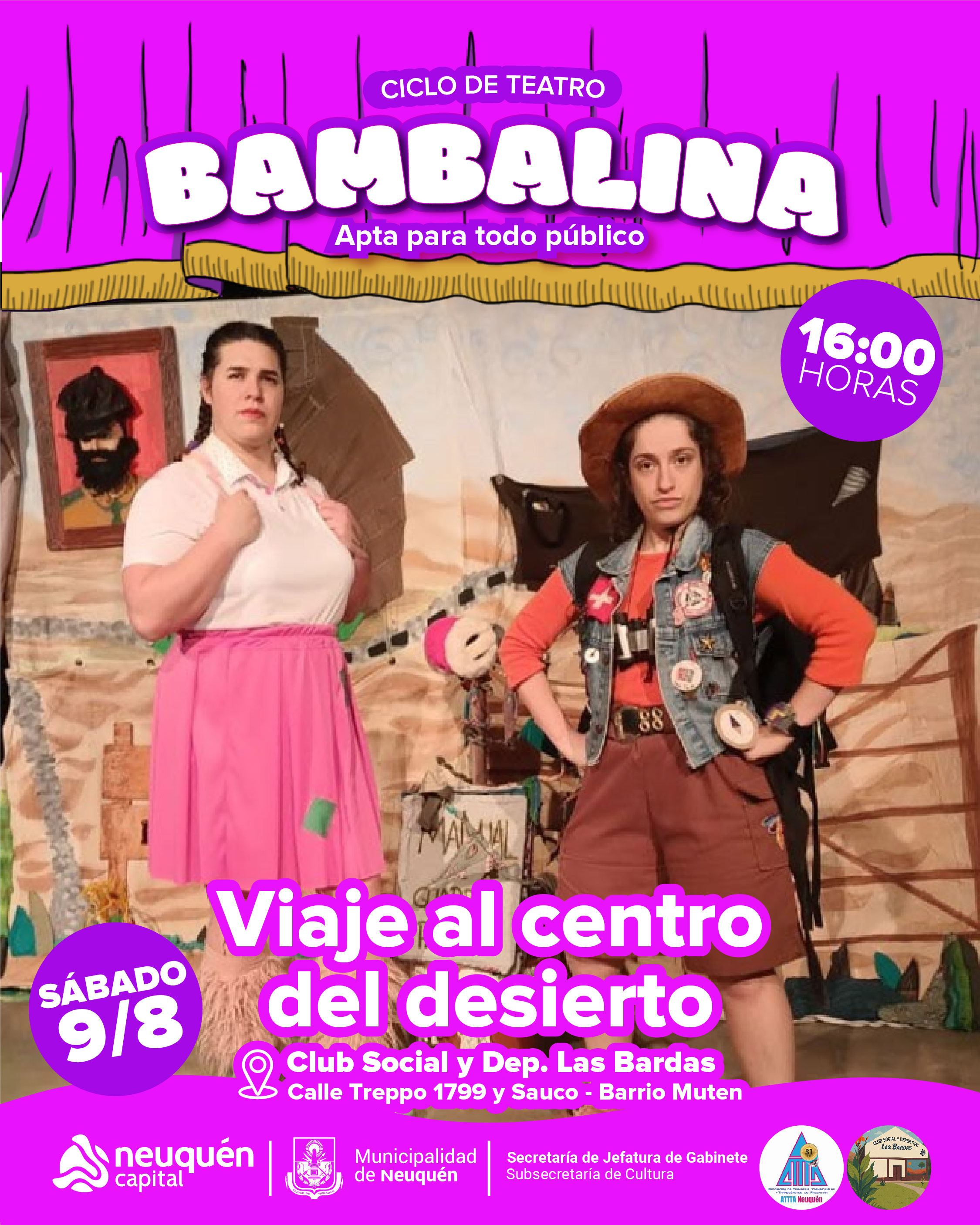 Ciclo de teatro BAMBALINA -Edición Día de las Infancias «Viaje al ...