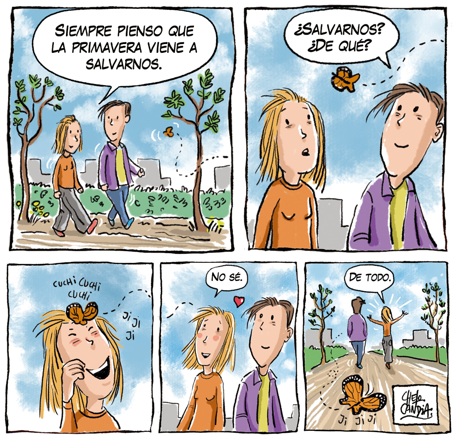 «La primavera salva» la nueva tira de Chelo Candia en el Voy - Diario ...