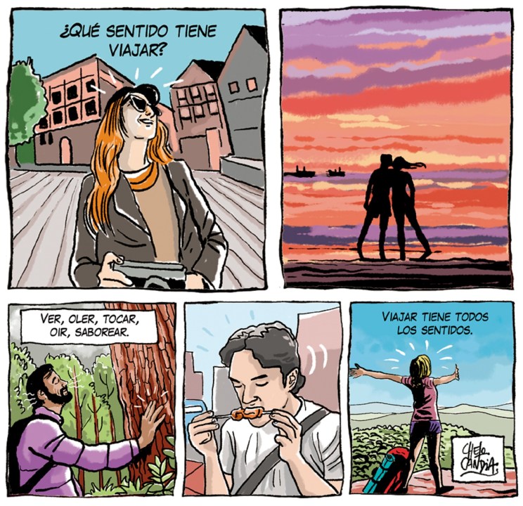 «El sentido de viajar», la nueva tira de Chelo Candia en el Voy ...