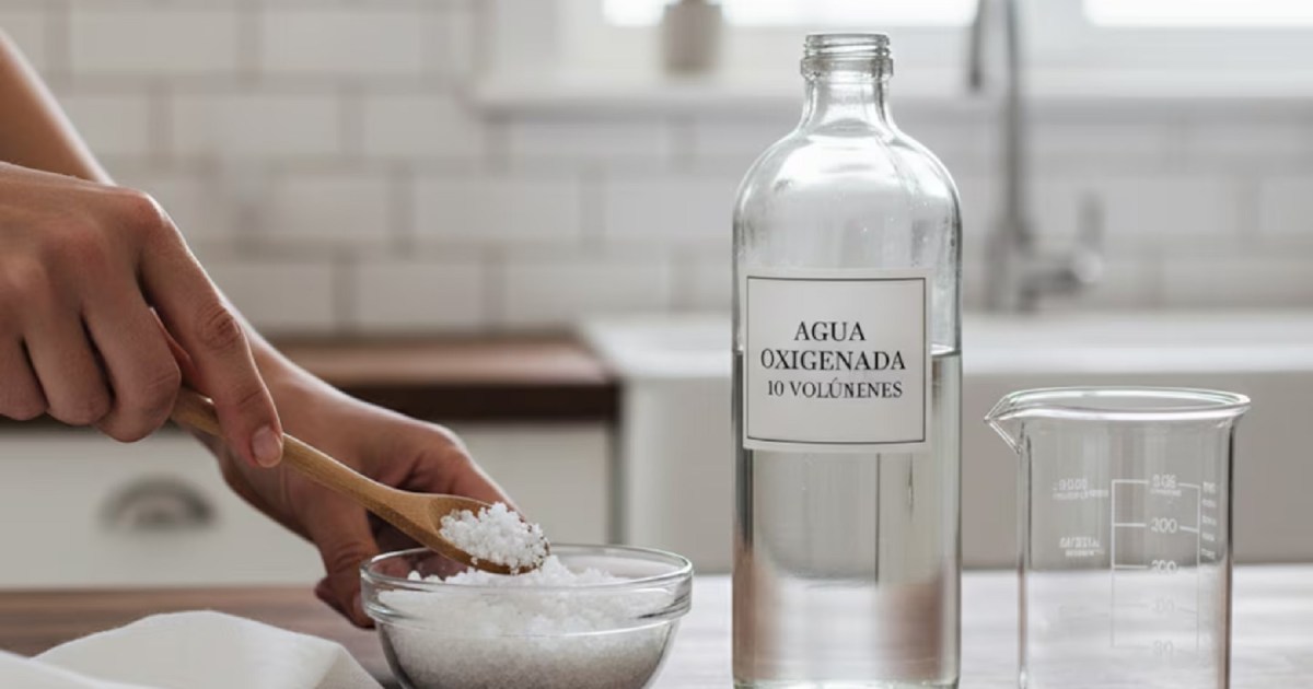 Mezclar agua oxigenada y sal: por qué recomiendan hacerlo y para qué ...