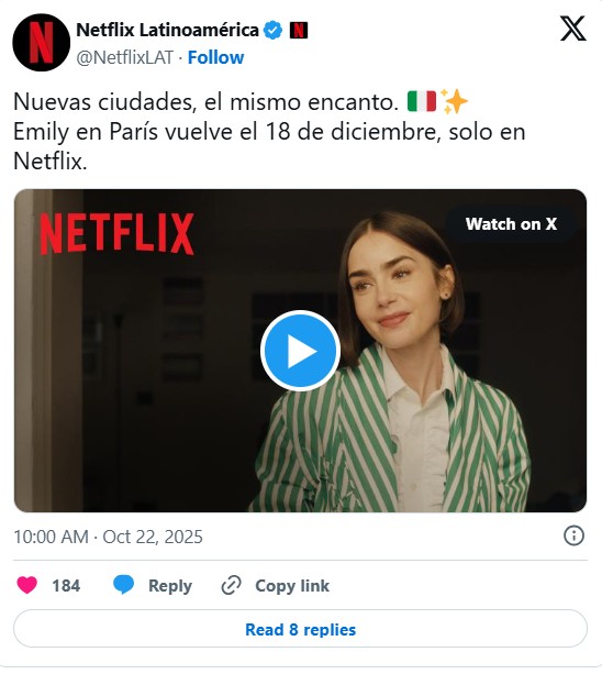 La quinta temporada de Emily en París ya tiene fecha de estreno: cuándo es - Diario Río Negro