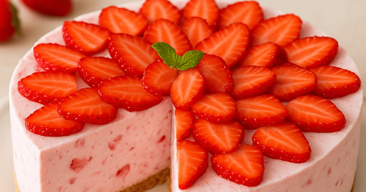 Sin horno: cómo hacer una tarta helada de frutilla, fácil y rápida ...