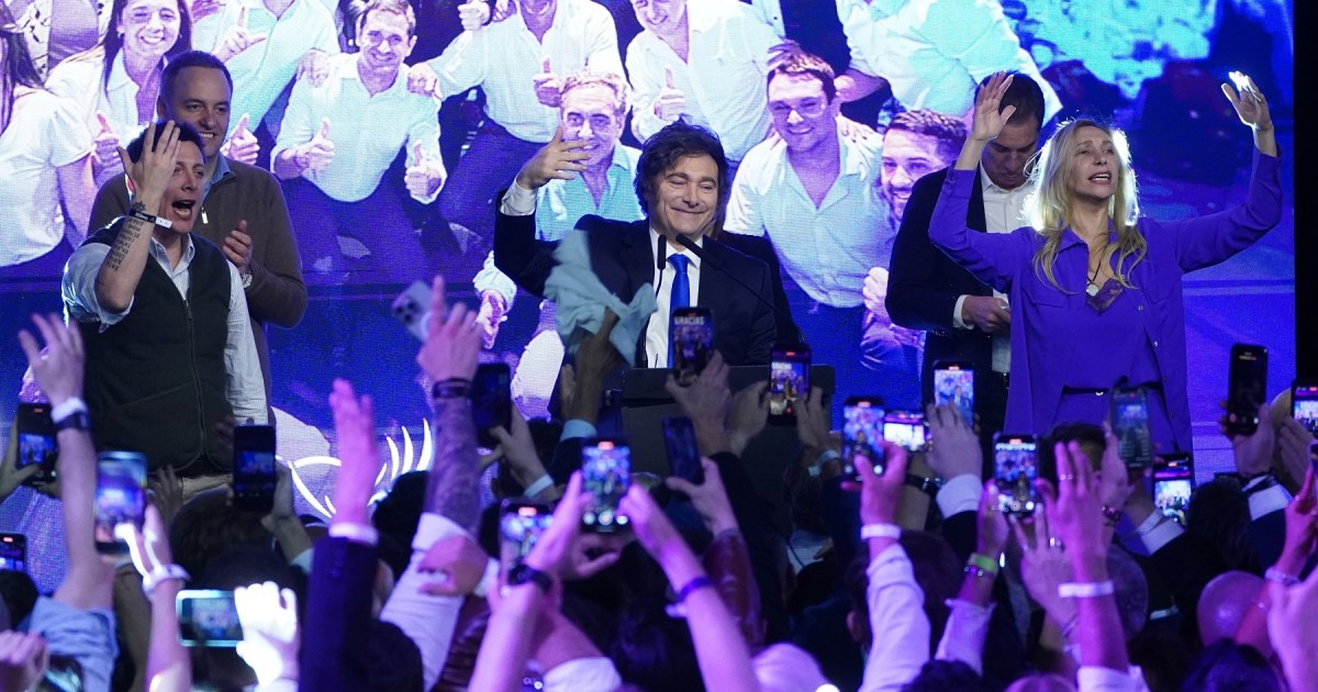 Javier Milei tras el triunfo de La Libertad Avanza en las elecciones ...