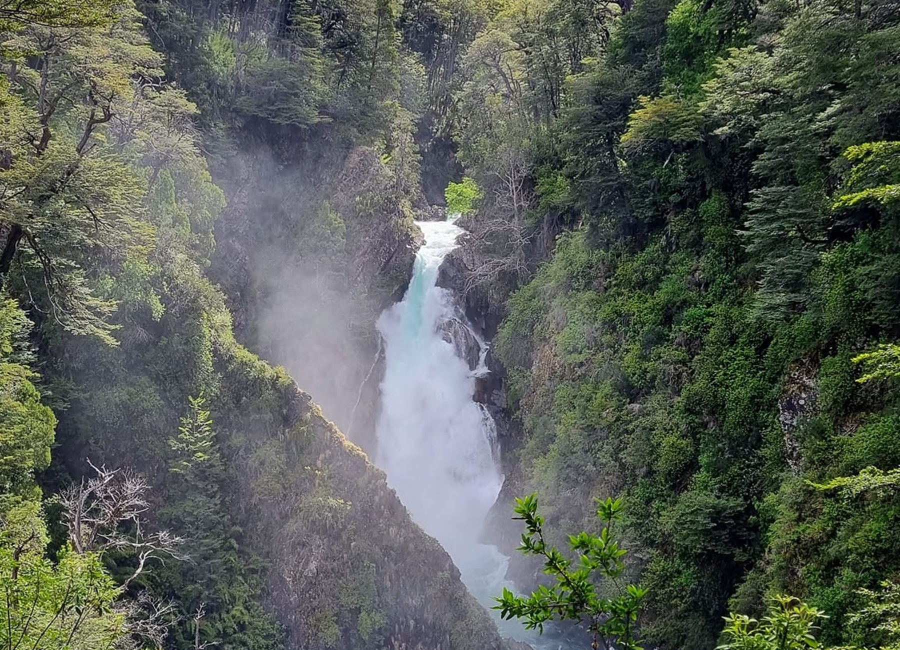 El salto mágico que une Chile con Argentina: cómo llegar a la Cascada ...