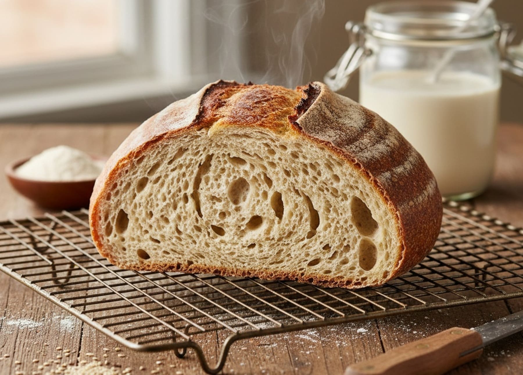 Cómo hacer el pan de campo perfecto con masa madre en casa - Diario Río ...