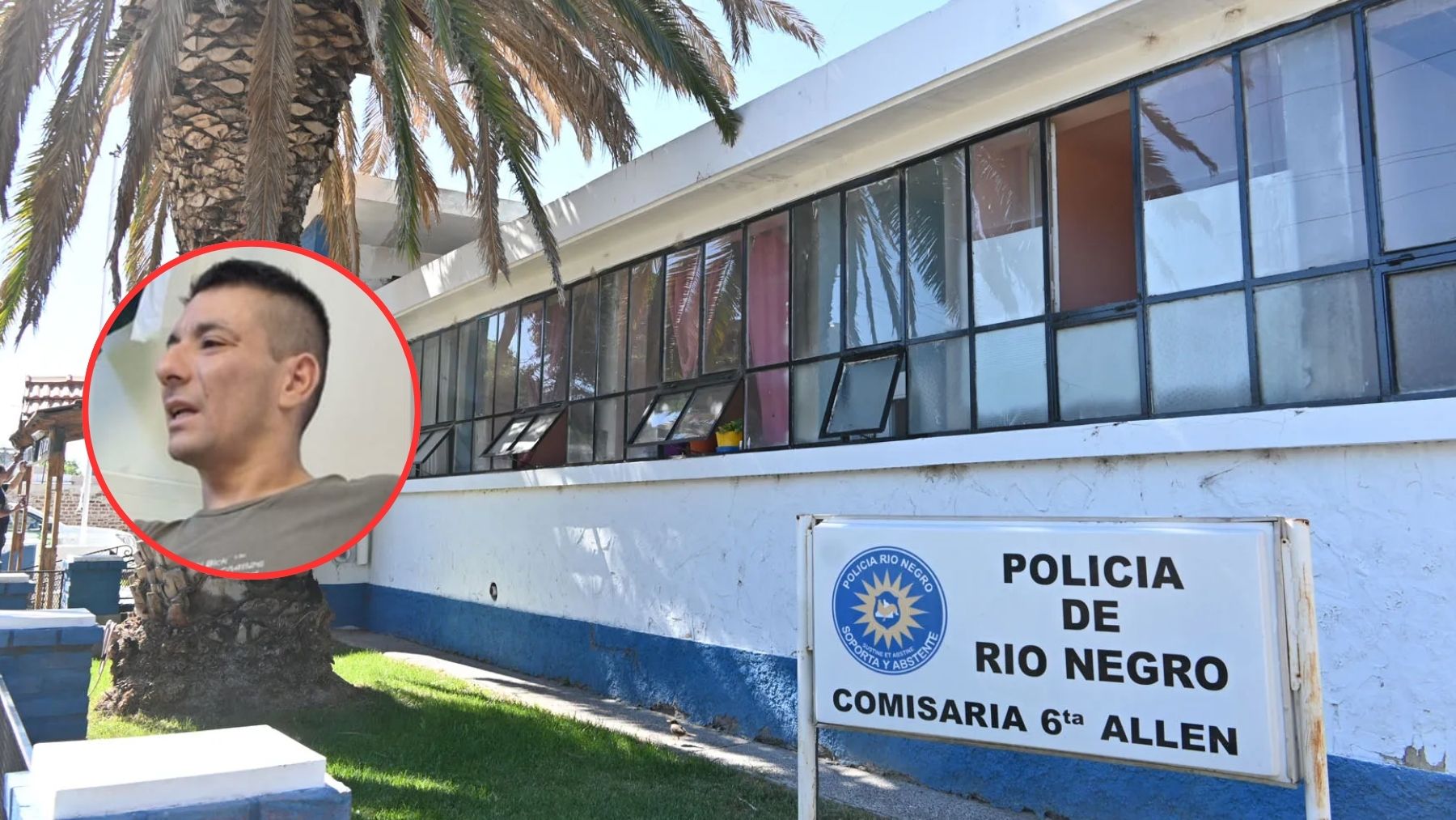 Se fugó un detenido en una comisaría de Allen y activaron un operativo ...