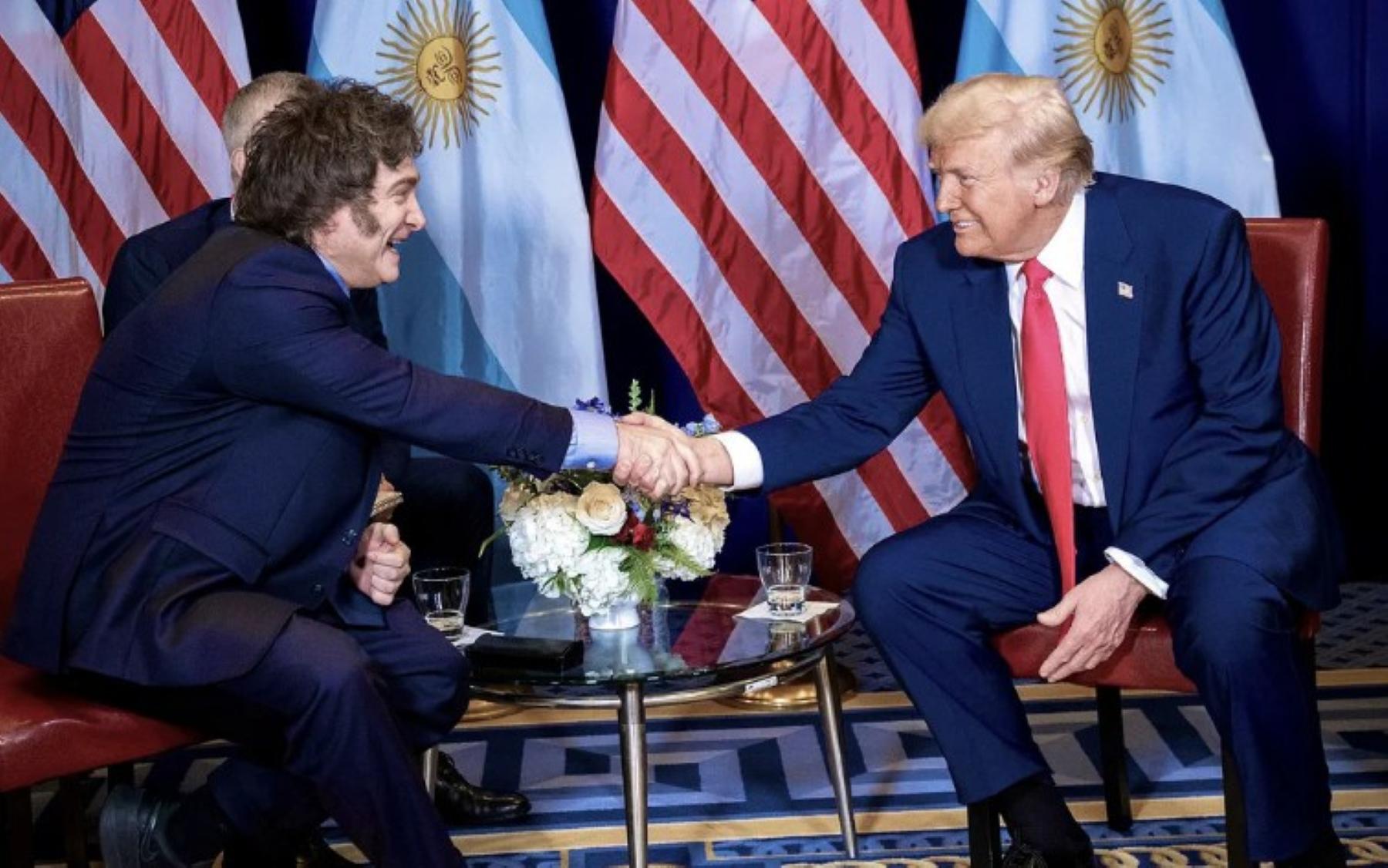 Javier Milei reiteró su «apoyo total» al accionar de Estados Unidos e ...